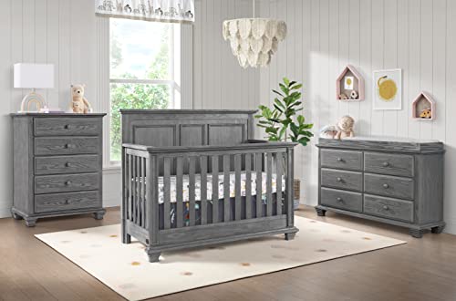 Oxford Baby Kenilworth 6 Drawer Dresser, Graphite Gray