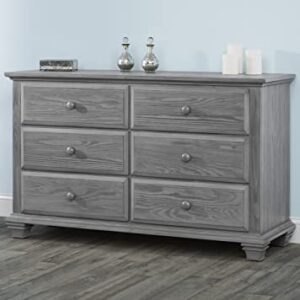 Oxford Baby Kenilworth 6 Drawer Dresser, Graphite Gray