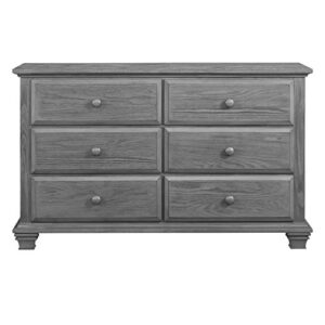 Oxford Baby Kenilworth 6 Drawer Dresser, Graphite Gray