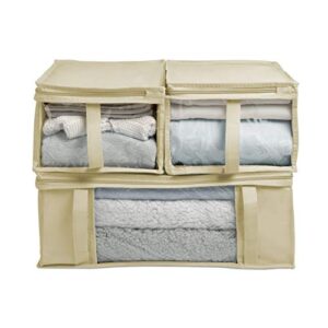 Delta Children 6-Piece Hide-A-Way Storage Bag Set, Beige