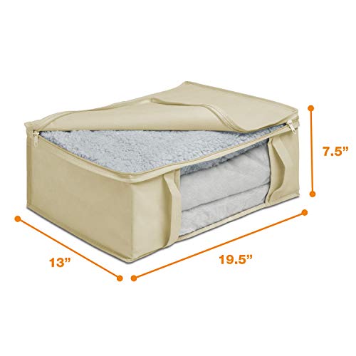 Delta Children 6-Piece Hide-A-Way Storage Bag Set, Beige