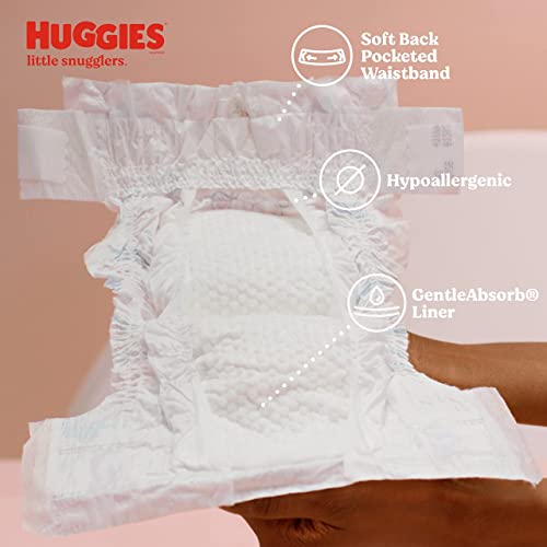 Huggies Little Snugglers Baby Diapers, Size 3 (16-28 lbs), 156 Ct