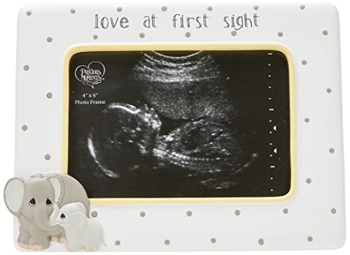 Precious Moments Elephant Love at First Sight Ultrasound 4 x 6 Resin & Glass 183407 Photo Frame, One Size, Multi