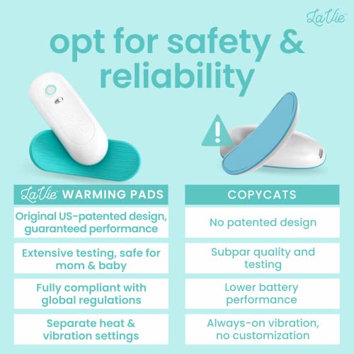 LaVie 3-in-1 Warming Lactation Massager, 2 Pack, Heat and Vibration, Pumping and Breastfeeding Essential, for Improved Milk Flow, Comforting Relief