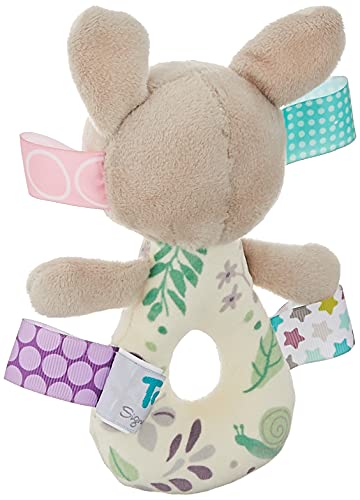 Taggies Embroidered Soft Ring Rattle, Flora Fawn