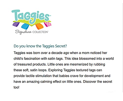 Taggies Sensory Stuffed Animal Soft Rattle with Teether Ring, Molasses Sloth