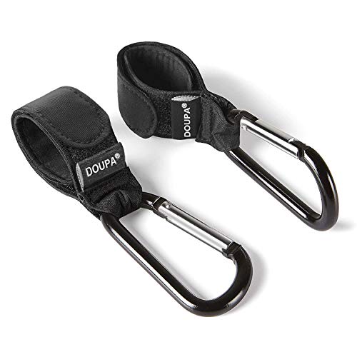 Baby Stroller Hooks Clips, Convenient Stroller Accessories Mommy Bag Hooks for Hanging Diaper Bags ,Purse,Stroller Organizer, Perfect for Uppababy, Babyzen Yoyo, Britax, Bugaboo, Bob, Pushchair, Buggy