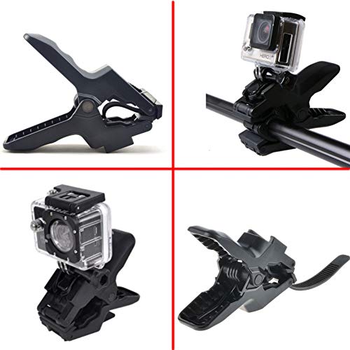 Walway Clamp Mount with Adjustable Gooseneck for Gopro Hero 8/7/ 6/5/ 4/3+/ 3/2/ 1, Hero 2018, Session, Fusion, DJI Osmo Xiaomi Yi Camera