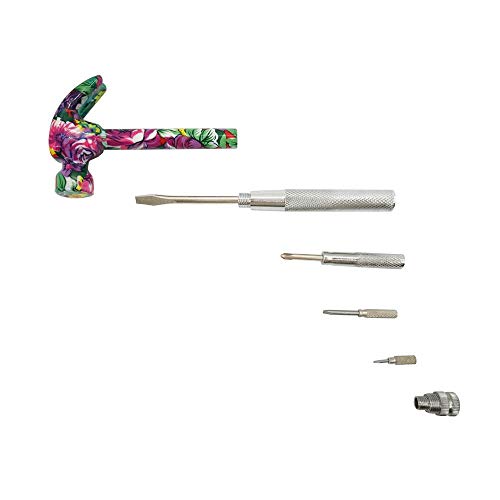 Multifunctional 6 in 1 Floral Hammer and Screwdriver Tool