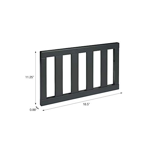 Baby Relax Colton Easy Assembly Toddler Guardrail, Slate Gray