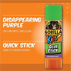 Gorilla Kids Disappearing Purple Glue Sticks, Two 6 Gram Sticks, (Pack of 1)