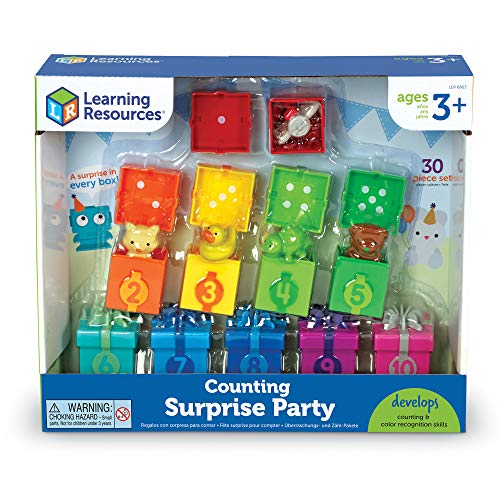 Learning Resources Counting Surprise Party, Homeschool, Fine Motor, Counting & Sorting Toy, Ages 3+