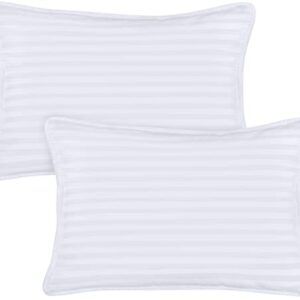 Utopia Bedding Toddler Pillow (White, 2 Pack), 13x18 Pillows for Sleeping, Soft and Breathable Cotton Blend Shell, Polyester Filling, Small Kids Pillow Perfect for Toddler Bed and Travel