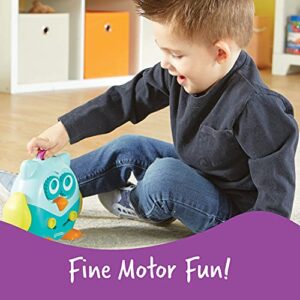 Learning Resources Hoot the Fine Motor Owl - 6 Pieces, Ages 18+ Months Toddler Learning Toys, Fine Motor and Sensory Toys for Toddlers, Educational Toys for Toddlers