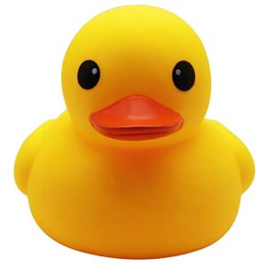 happy trees duck bath toy large bath duck squeak rubber duck baby shower, 7 inches