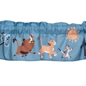 Lambs & Ivy Lion King Adventure Window Valance, Blue