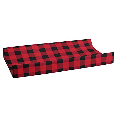 Changing Pad Cover Boy, Baby Changing Table Covers for Boys, Woodland Nursery Decor by JLIKA (Buffalo Plaid)