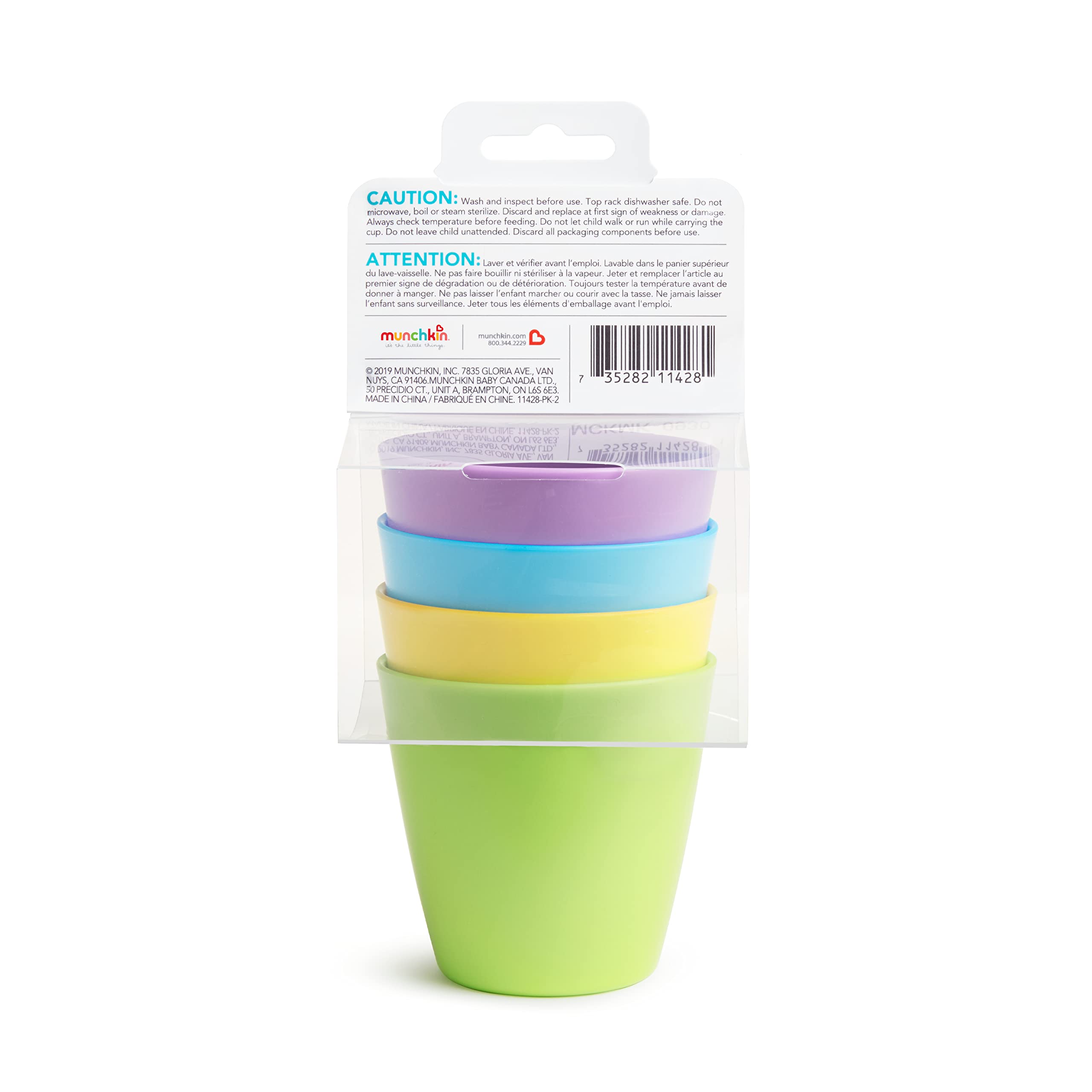 Munchkin® Multi™ Open Training Toddler Cups, 8 Ounce, 4 Pack