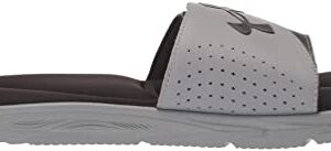 Under Armour Men's Ignite VI Slide Sandal, Black (002)/Steel, 10