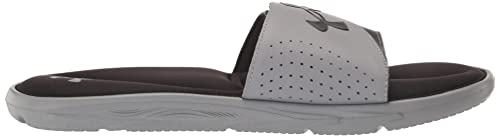 Under Armour Men's Ignite VI Slide Sandal, Black (002)/Steel, 10