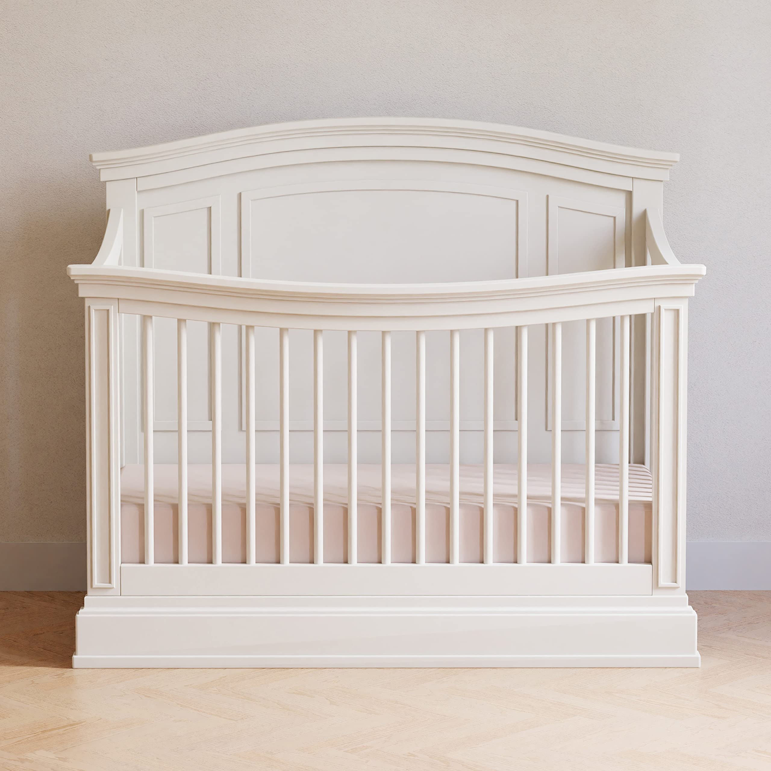 Namesake Durham 4-in-1 Convertible Crib in Warm White, Greenguard Gold Certified