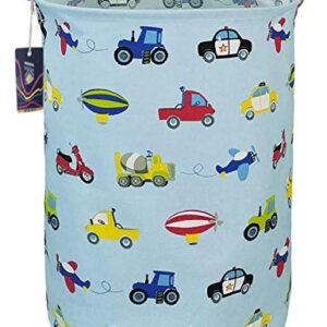 HKEC Kids Laundry Basket,Boys Toy Storage Bin,Baby Dirty Clothes Hamper,Nursery Hamper for Bedroom,Gift Baskets(Car)