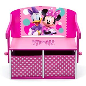 Delta Children Kids Convertible Activity Bench - Greenguard Gold Certified, Disney Minnie Mouse