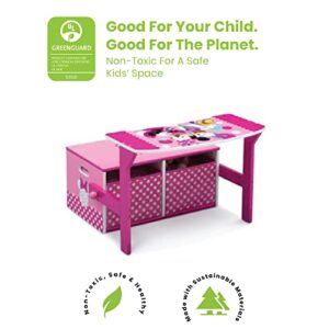 Delta Children Kids Convertible Activity Bench - Greenguard Gold Certified, Disney Minnie Mouse