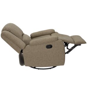 RecPro Charles Collection | 30" Swivel Glider RV Recliner | RV Living Room (Slideout) Chair | RV Furniture | Glider Chair | Oatmeal or Fossil | Cloth (2 Pack, Oatmeal)