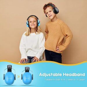 ProCase Kids Noise Cancelling Safety Ear Muffs Headphone, Hearing Protection Headset Noise Reduction Earmuffs Ear Defenders for Babies Toddlers Children