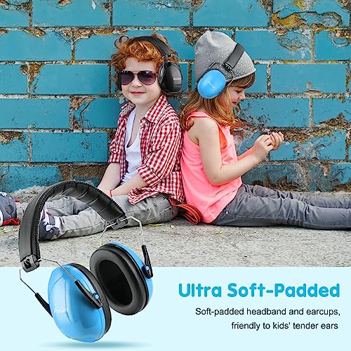 ProCase Kids Noise Cancelling Safety Ear Muffs Headphone, Hearing Protection Headset Noise Reduction Earmuffs Ear Defenders for Babies Toddlers Children