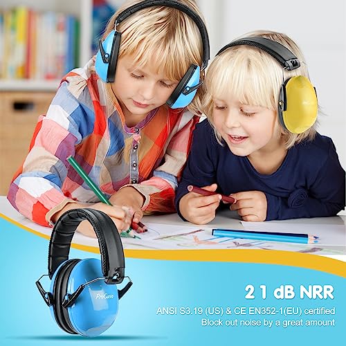 ProCase Kids Noise Cancelling Safety Ear Muffs Headphone, Hearing Protection Headset Noise Reduction Earmuffs Ear Defenders for Babies Toddlers Children