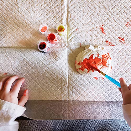 Danco 10957P Protect-It Multi-Purpose Disposable Non-Slip Drop Cloth, Arts & Crafts Splat Mat, Table Top Mat for Kids Painting, Oil Absorbent Pad, Baby Changing Pad, 10 Pk