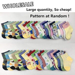 WAFUNNE Baby Boys Socks Wholesale 20 Pairs Baby Socks Cotton Boy 0-12 months