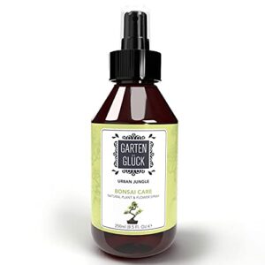 garten glück bonsai food spray - bonsai tree fertilizer for strong and healthy leafs - bonsai fertilizer liquid to strengthen stems - bonsai tree food to complete your bonsai care kit, 8.45 fl oz