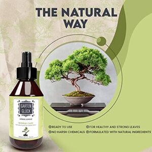 Garten Glück Bonsai Food Spray - Bonsai Tree Fertilizer For Strong and Healthy Leafs - Bonsai Fertilizer Liquid to Strengthen Stems - Bonsai Tree Food To Complete Your Bonsai Care Kit, 8.45 Fl Oz