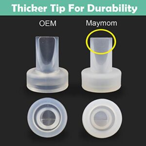 Maymom Pump Parts Compatible with Ameda Purely Yours Pumps, MYA Joy; Incl. Top Cap, Silicone Membrane, Duckbill, Tubing and Adapter; Replaces Ameda Spare Parts