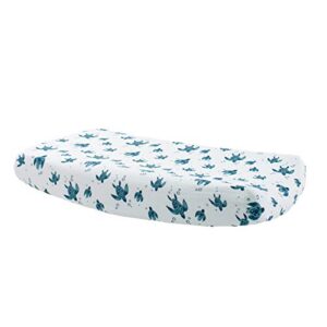 bebe au lait oh so soft muslin changing pad cover - sea turtles , 36x18 inch (pack of 1)