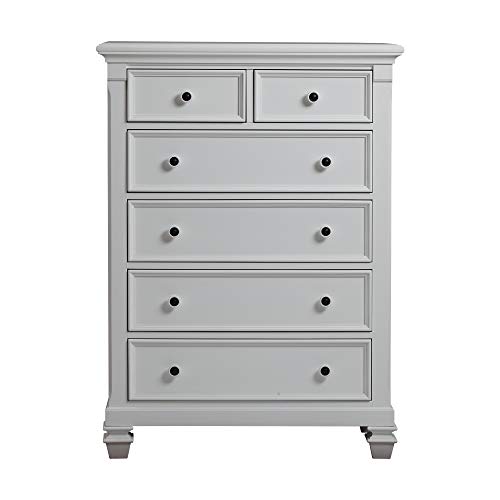 Baby Cache Glendale 6 Drawer Chest, Pure White