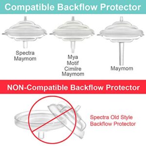 Maymom Silicone Membrane Compatible with S1 Spectra S2, 9 Plus Backflow Protector and Maymom Backflow Protectors, Long, Short and Medium; Not Original Spectra S2 Accessories or Spectra Pump Parts