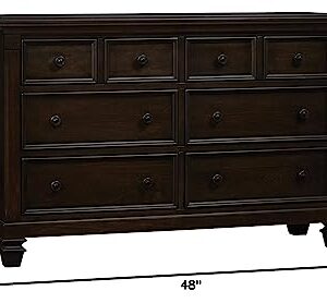 Baby Cache Glendale 6 Drawer Double Dresser, Charcoal Brown