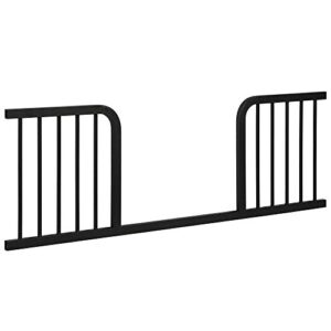 baby relax juniper metal toddler guardrail, matte black