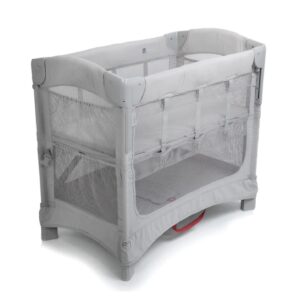 arm's reach mini 2-in-1 co-sleeper bassinet, grey