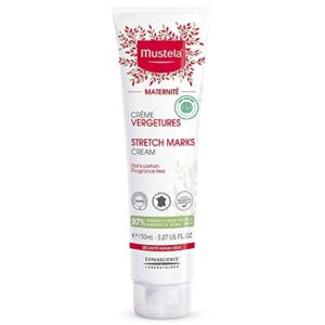 mustela maternity stretch marks cream for pregnancy - with natural avocado, maracuja & shea butter - fragrance-free & ewg verified - 5.07 fl. oz