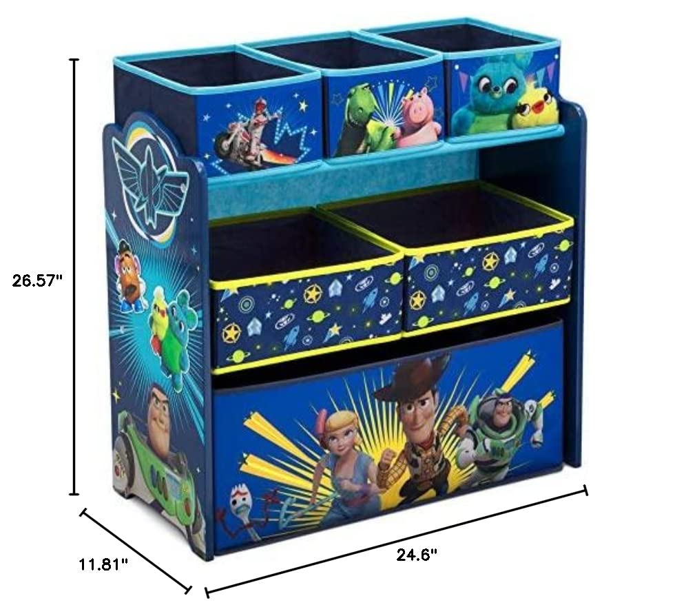 Disney/Pixar Toy Story 4 6 Bin Design and Store Toy Organizer by Delta Children