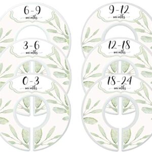 Mumsy Goose Baby Girl Clothes Dividers Nursery Closet Dividers Closet Organizers Botanical