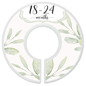 Mumsy Goose Baby Girl Clothes Dividers Nursery Closet Dividers Closet Organizers Botanical