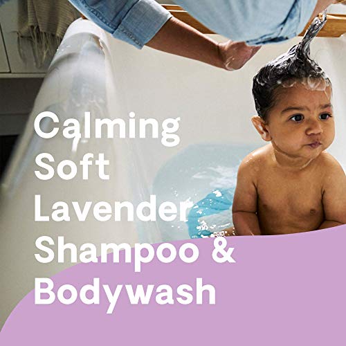 Hello Bello Soft Lavender Shampoo & Body Wash | Tear-Free, Hypoallergenic, Dermatologist & Pediatrician Tested, Plant Based Formula for Babies and Kids | 10 FL Oz