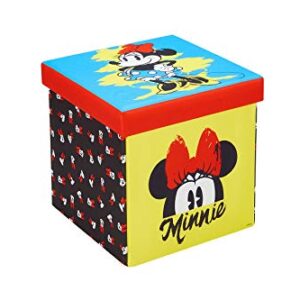 Disney Minnie Mouse Storage Ottoman, 15” Toy Box