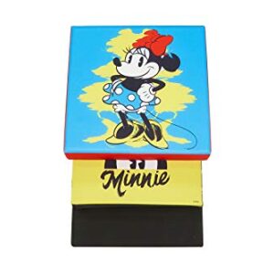 Disney Minnie Mouse Storage Ottoman, 15” Toy Box